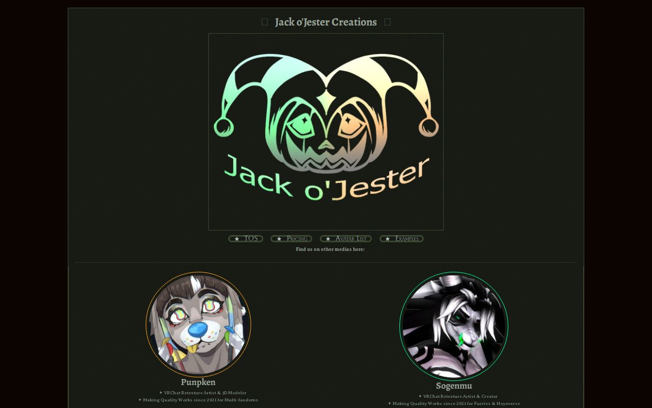 Jack o'Jester Creations